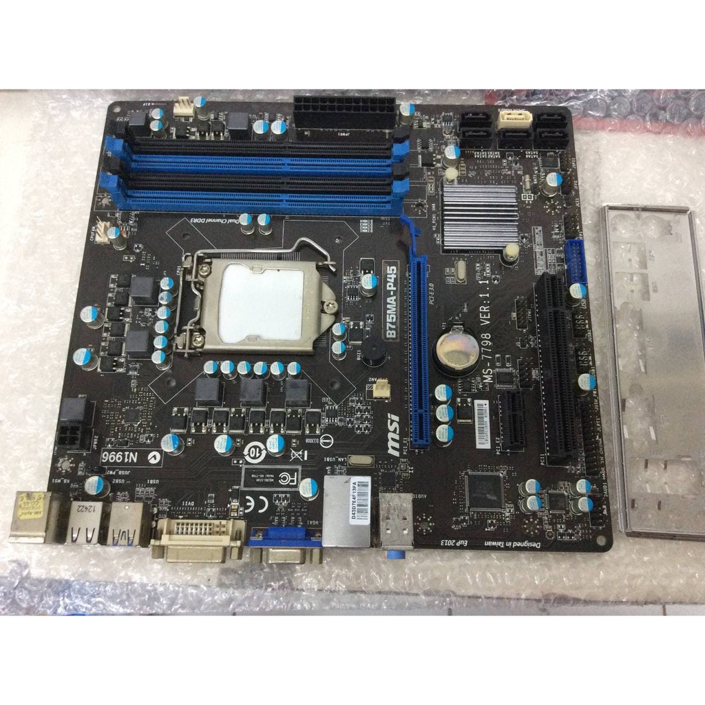 Jual MAINBOARD B75 MSI LGA 1155 B75MA-P45 4 SLOT RAM | Shopee Indonesia