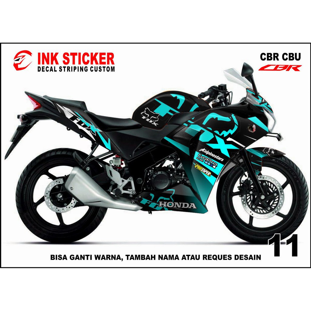 Jual Sticker Decal CBR THAILAND, CBR CBU 150R / 250R Desain 10 fullbody ...