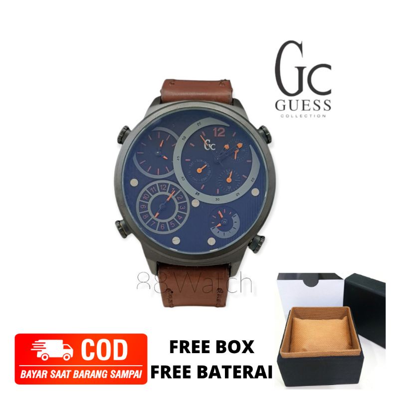 Jual JAM TANGAN PRIA GC GUESS COLLECTION CHRONO TANGGAL HARI AM/PM ...
