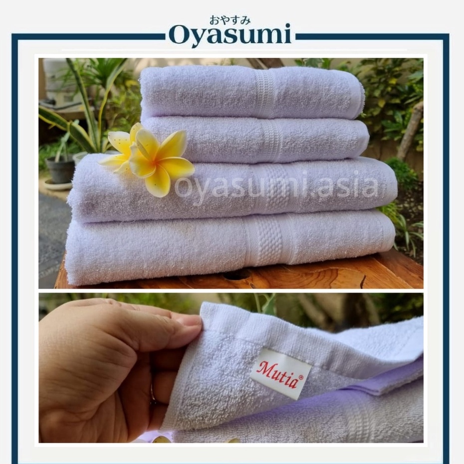 Jual Handuk Mandi Hotel Mutia Jumbo Oyasumi Putih Tebal dan Mutia ...