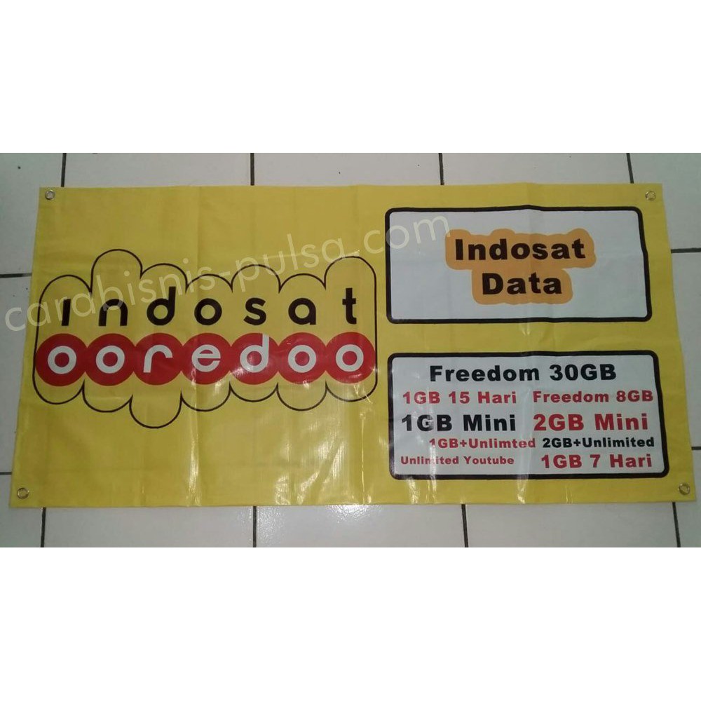Jual Order Langsung Spanduk Banner Kuota Indosat Promosi Berkualitas ...
