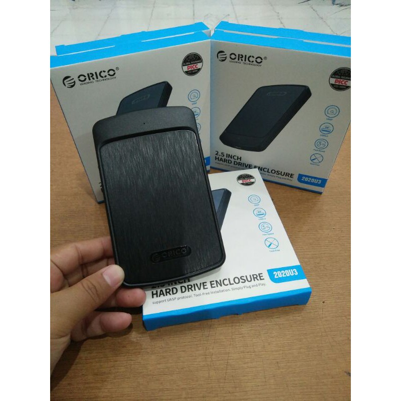 Jual Case External HDD ORICO Casing Hardisk Enclosure 2.5" Slim USB 3 Black | Shopee Indonesia