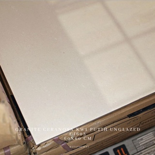 Jual Granit 60x60 Granite CERANOSA KW1 White Putih Corak Unglazed CJ603 ...