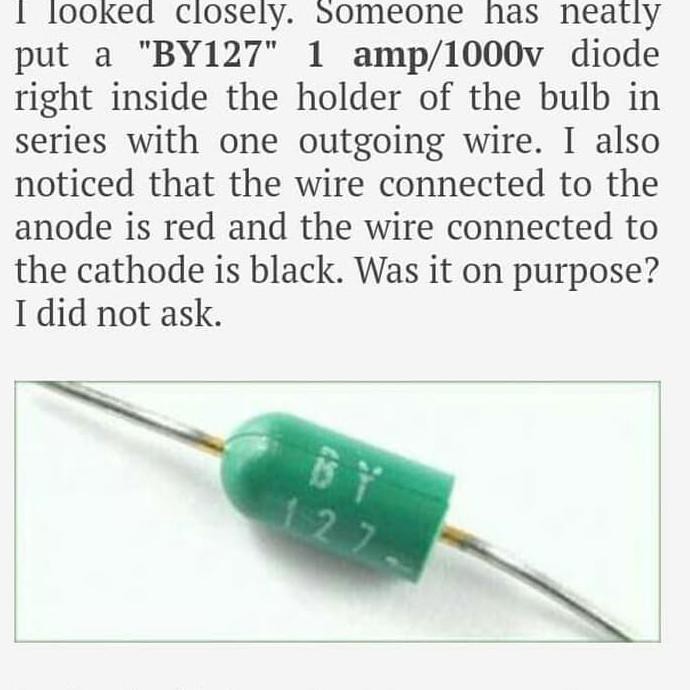 Jual Harga Special Dioda Diode By127 1A 1000V Vintage Langka Nos Diskon ...