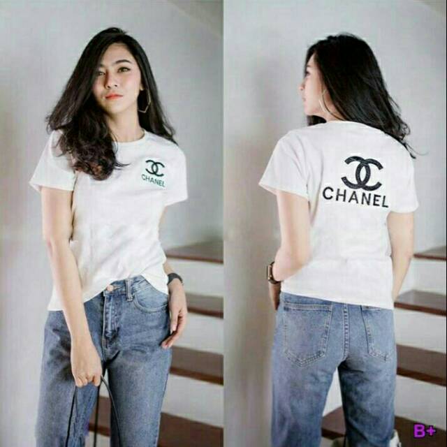 Jual Baju Atasan Chanel ExcG7 fashion | Shopee Indonesia