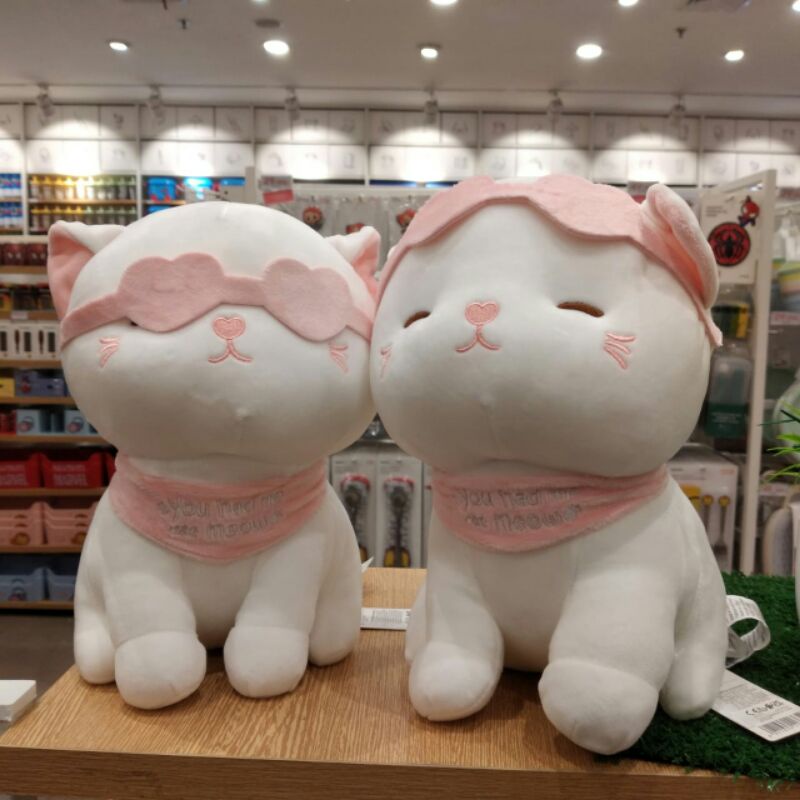 Jual MINISO BONEKA KUCING PINK 27CM Indonesia|Shopee Indonesia