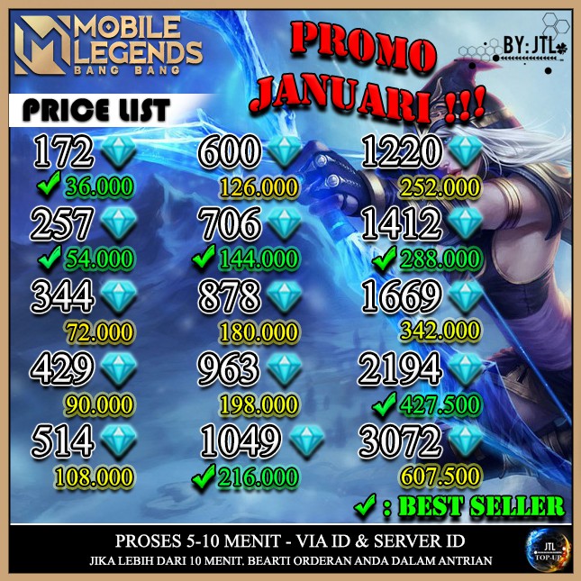 Jual TOPUP MOBILE LEGEND MLBB TOP UP ML TERMURAH | Shopee Indonesia Jual TOPUP MOBILE LEGEND MLBB TOP UP ML TERMURAH | Shopee Indonesia