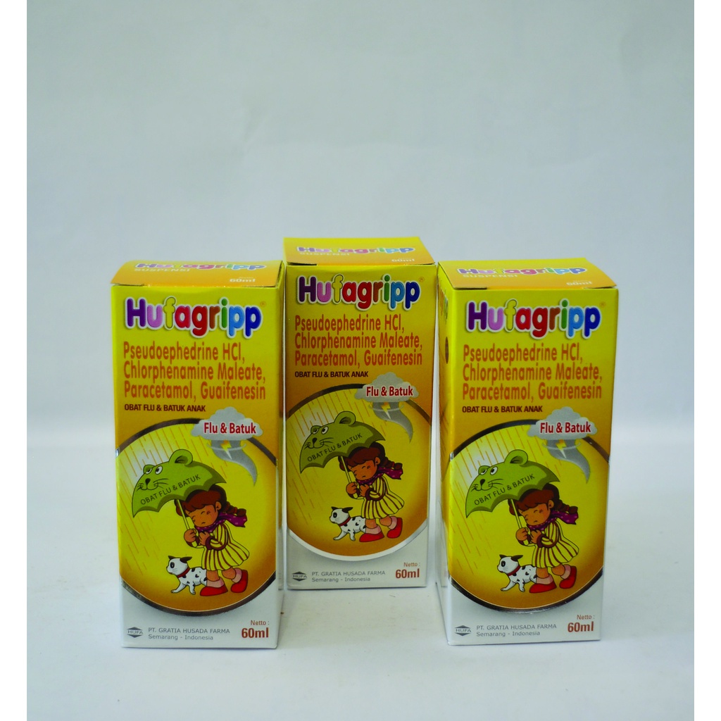 Jual Hufagripp Sirup / Syrup 60 Ml Warna Kuning (Obat Batuk, Flu ...