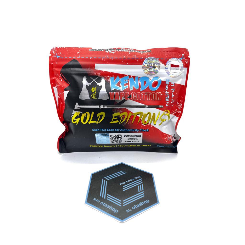 Jual Authentic Kendo Vape Cotton Gold Edition Kapas Vapor Hologram ...