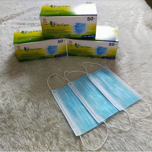 Jual MASKER ONE CARE PLUS 3 PLY EARLOOP 50 PCS | Shopee Indonesia