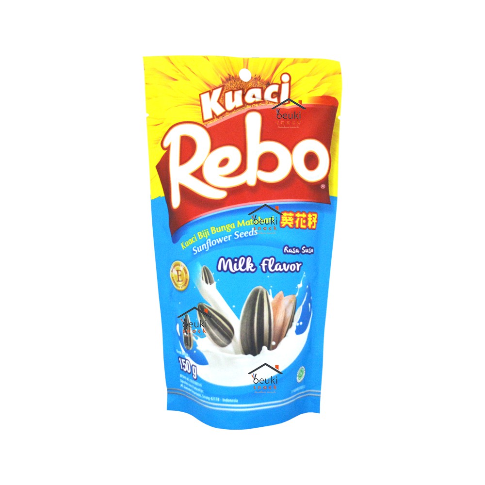 Kuaci Rebo Milk Kuaci Biji Bunga Matahari Rasa Susu Sunflowers Seed