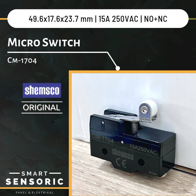 Jual Shemsco CM-1704 Limit Switch Micro Switch Setara Z-15GW22-B Omron | Shopee Indonesia