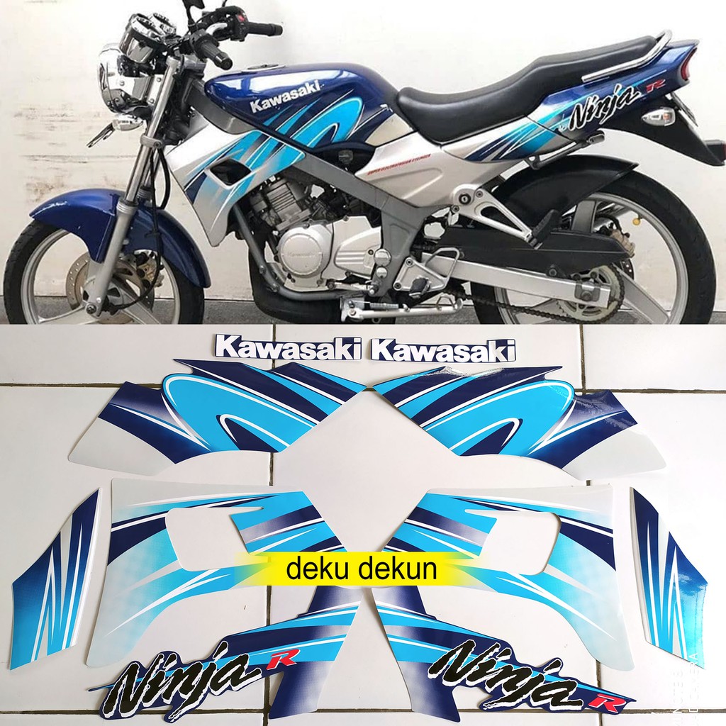 Jual Stiker Striping Ninja R Kis Biru 2002 Tahan Vernis | Shopee Indonesia