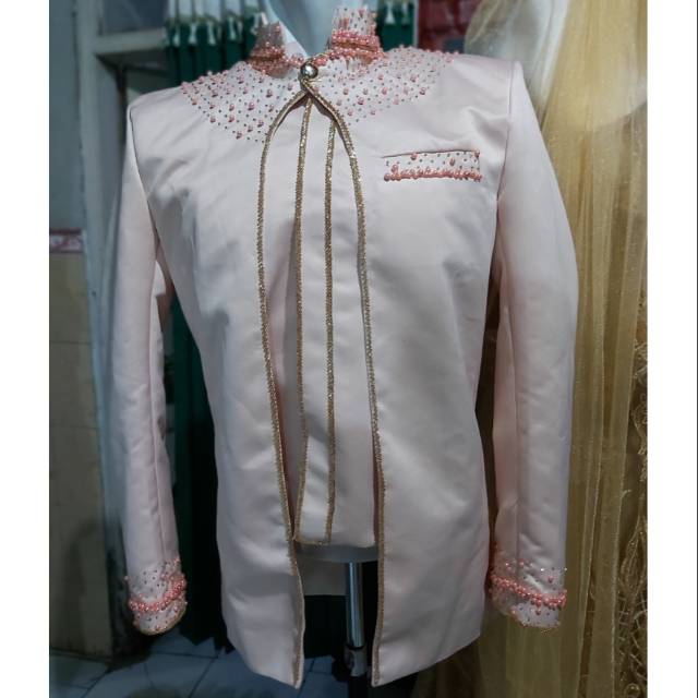 Jual Jas pengantin beskap basofi salem | Shopee Indonesia