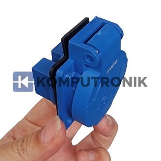 Jual Stop Kontak AC Panel Box Mounting 2P 16A E312 EWIG Arde Biru ada Tutup | Shopee Indonesia