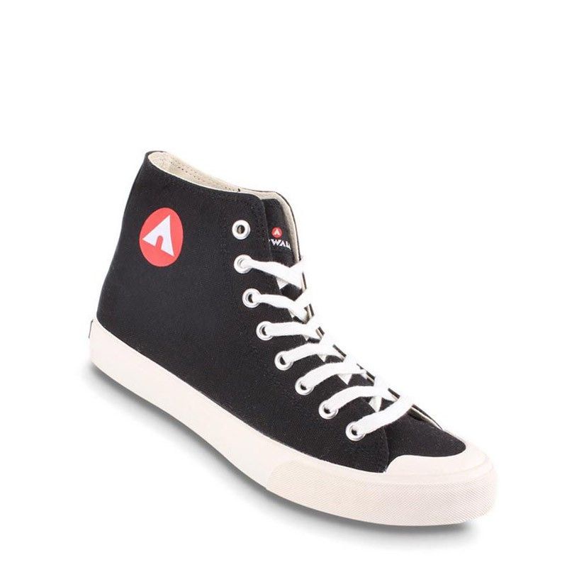 Jual Airwalk Basic High Black White Original 100% | Shopee Indonesia