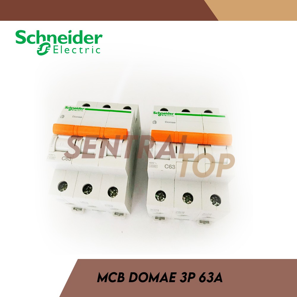 Jual MCB DOMAE 3P 50A 63A SCHNEIDER | Shopee Indonesia