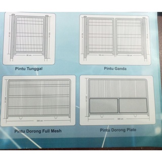 Jual pintu BRC tunggal tinggi 120cm x lebar 80cm | Shopee Indonesia