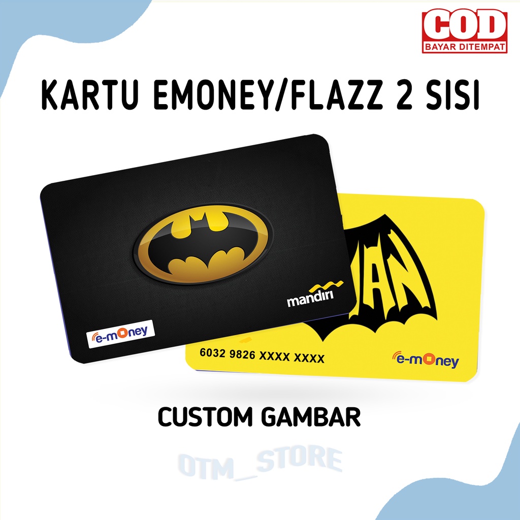 Jual Kartu Emoney / Flazz BCA Gen 2 Kartu Toll BCA Generasi Terbaru Saldo 0 Custom Print 2 Sisi ...