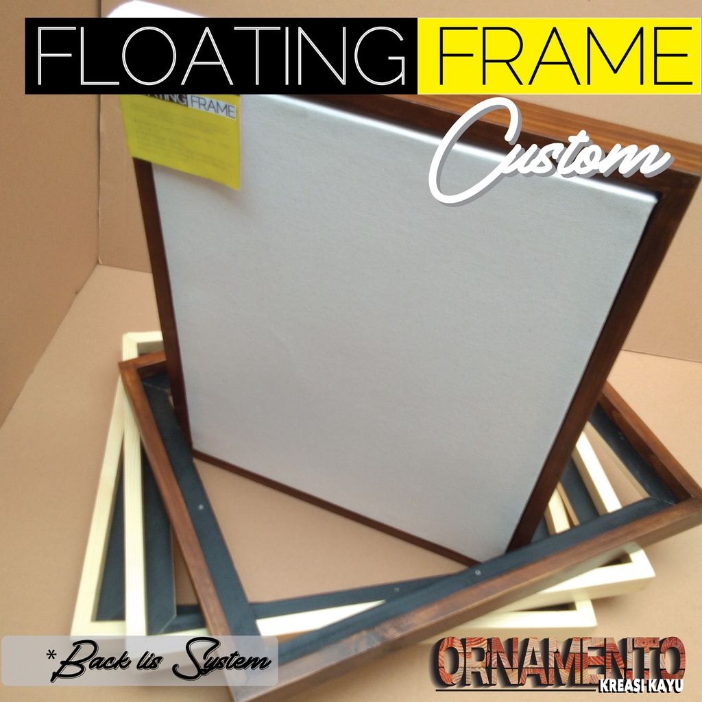 Jual Floating frame custom / bingkai lukisan melayang custom | Shopee ...