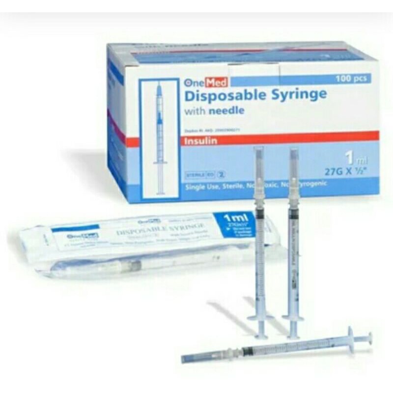 Jual spuit 1cc/alat suntik 1cc onemed/disp syringe | Shopee Indonesia
