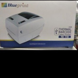 Jual printer blueprint thermal barcode TD 110 blueprint TD110 printer ...