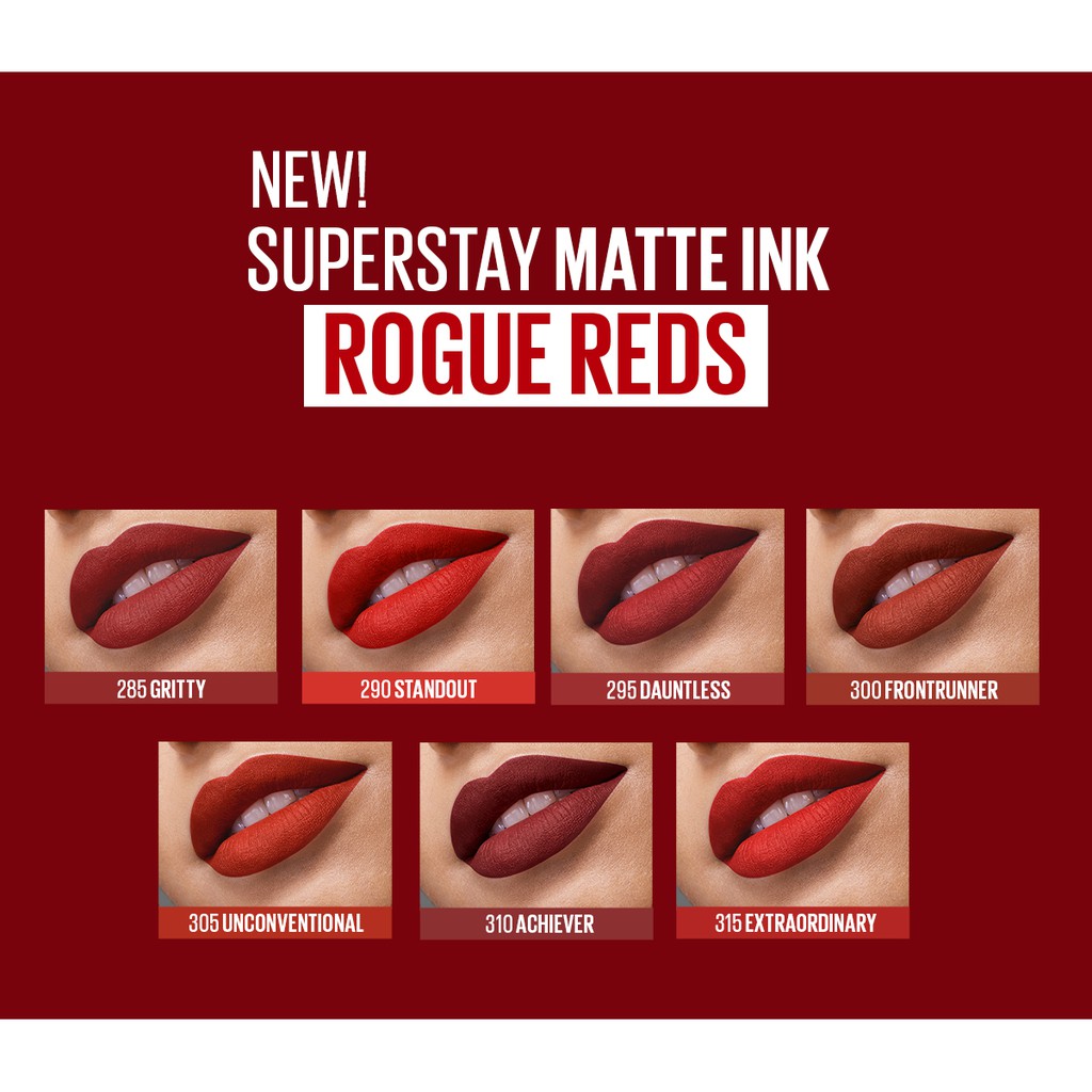 Maybelline Superstay Matte Lipstick Red Shades | Lipstutorial.org