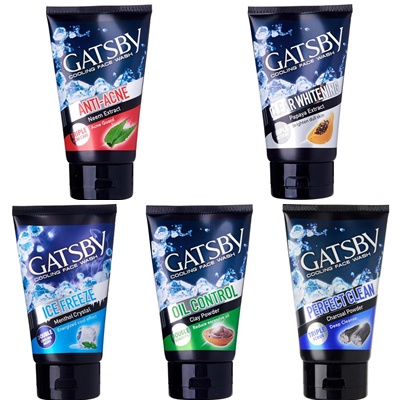 Jual Gatsby Cooling Face Wash 100g (Anti Acne, Clear Whitening, Ice Freeze, Oil Control, Perfect ...