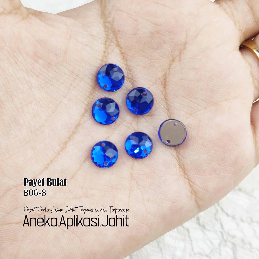 100 BIJI BATU BULAT 8 MM MOTE BATU DIAMOND RESIN PAYET KRISTAL AKRILIK ...