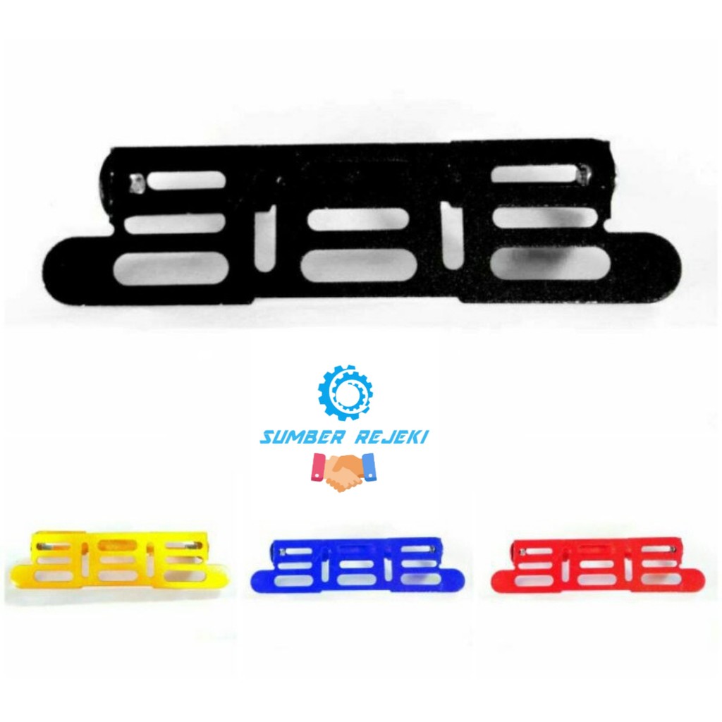 Jual Dudukan Plat Motor Nomor Besi Model Persegi Untuk semua motor bisa ...