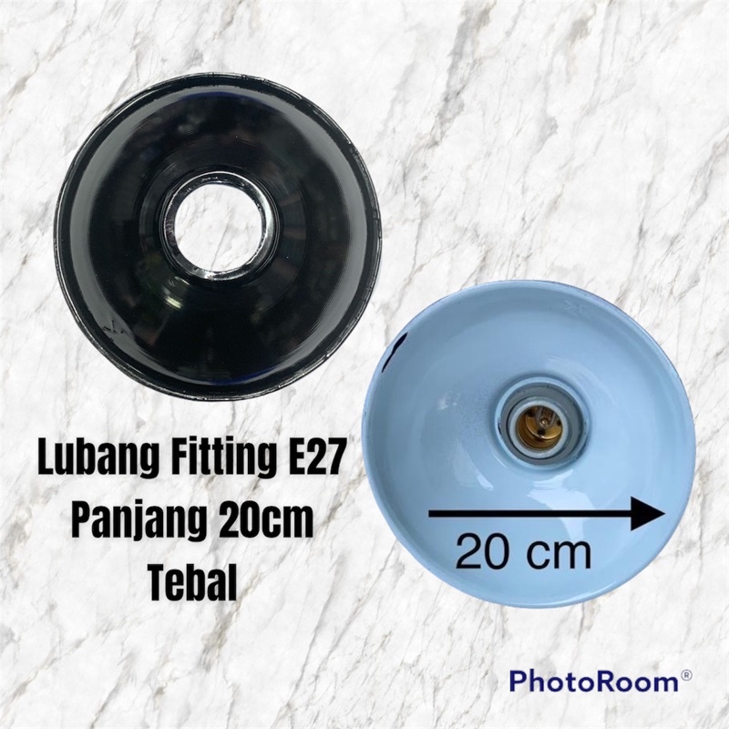 Jual Kap Lampu Gantung WD mini Hitam Diameter 20cm | Shopee Indonesia