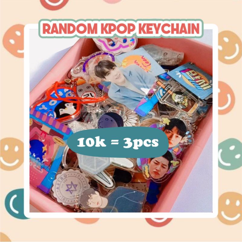 Jual (10k dapat 3pcs) Rand Kpop Stuff - Keychain, Bookmark, Pin, Dll ...