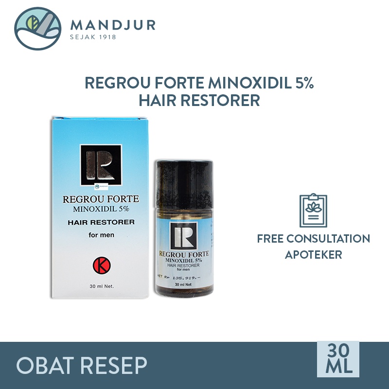 Jual Regrou Forte 5% Hair Restorer For Men 30 mL | Shopee Indonesia