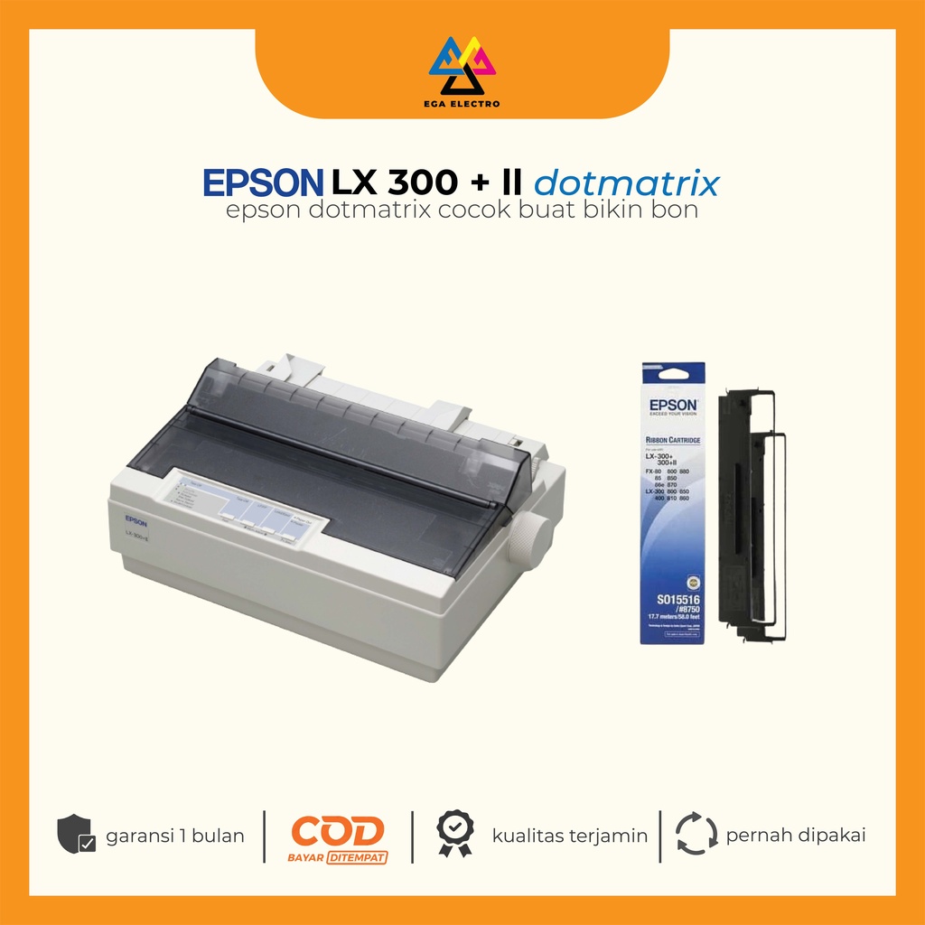 Jual Printer Nota Epson LX-300 + ll Dot Matrix | Shopee Indonesia