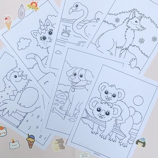 Jual Worksheet Mewarnai Anak 2 3 4 5 6 Tahun Aktivitas Mewarnai ...