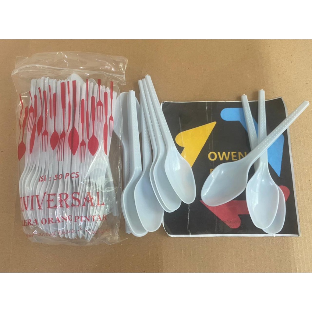 Jual SENDOK PUDING PLASTIK/SENDOK ES KRIM PLASTIK/SENDOK KECIL PLASTIK ...