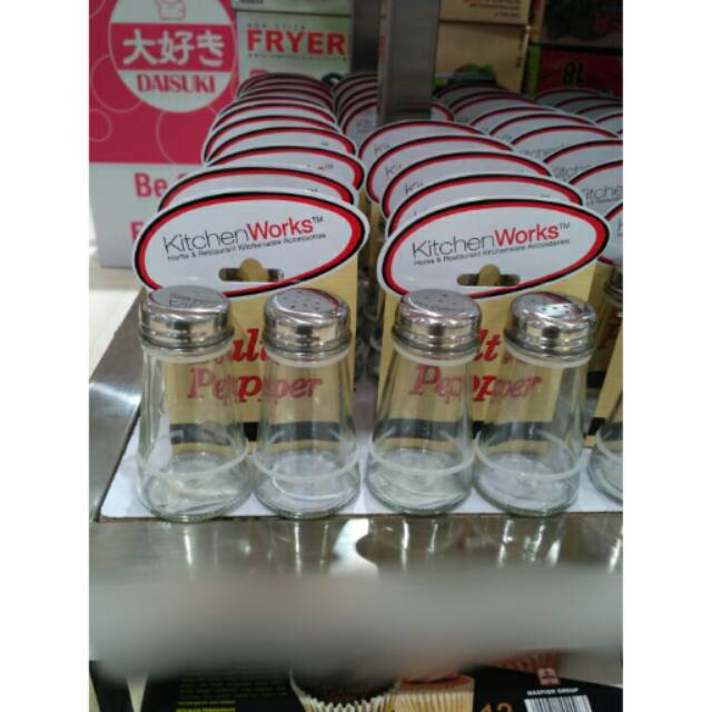 Jual Botol garam. Botol lada. Salt and paper. Botol bumbu. Botol kaca ...