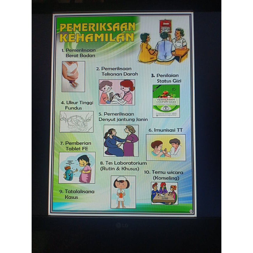 Jual (108) POSTER PEMERIKSAAN KEHAMILAN Indonesia|Shopee Indonesia