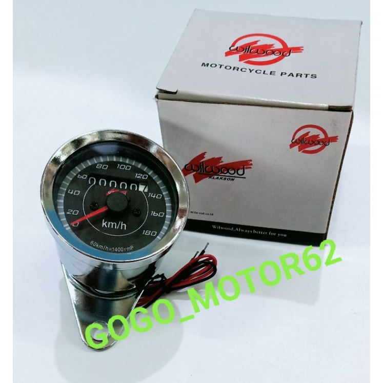 Jual Speedometer Kilometer Takometer KM Jarum LED Chrome Universal ...