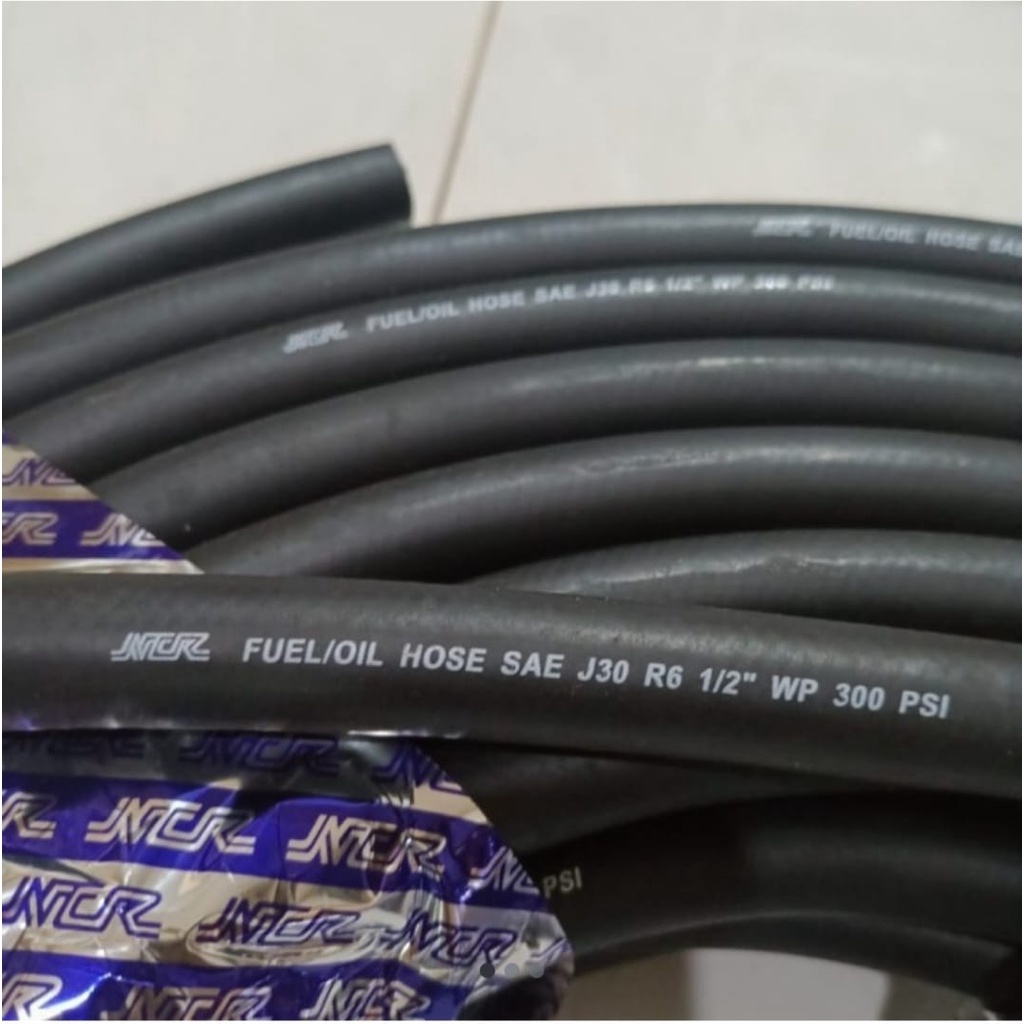 Jual Selang Solar NCR 1/2" & 3/8" 1 Meter Plus Clamp | Shopee Indonesia