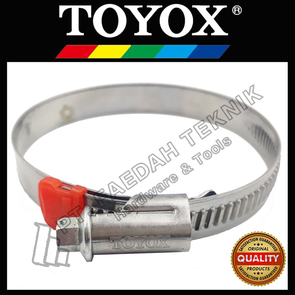 Jual Toyox Klem Selang Safety baja semi-tahan karatTipe FS-80 | Shopee ...
