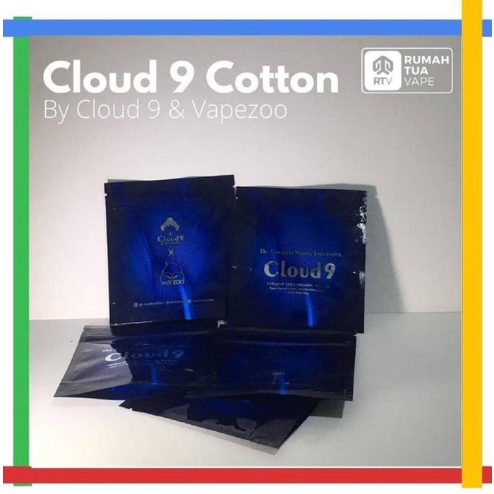 Jual CLOUD 9 COTTON MINI AUTHENTIC BY CLOUD NINE X VAPEZOO | Shopee ...