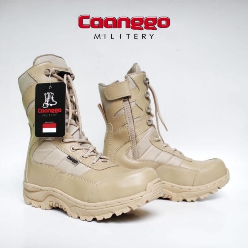 Jual Sepatu pdl tactical PNS,SATPOL PP predator cream safety ujung besi ...