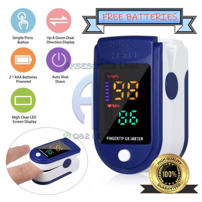 Jual Oxymeter Oksimeter Oximeter Fingertip Pulse Ukur heartrate kadar ...