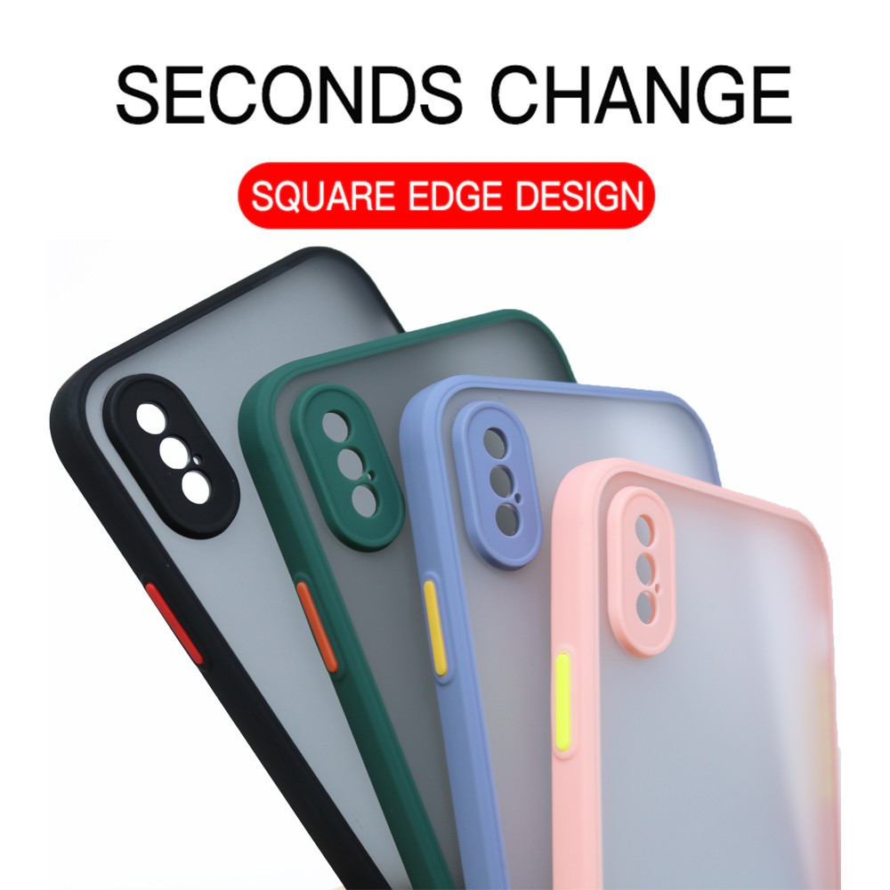 Jual Iphone 6 6S 7 8 Plus X XS XR 11 Pro Max Case SQUARE Bumper Candy ...