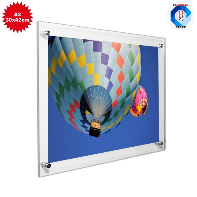 Jual Frame Akrilik A3 2mm Poster Display - Bingkai Akrilik Ukuran A3 | Shopee Indonesia