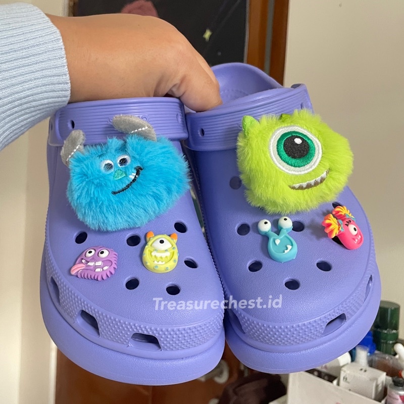 Jual 6 pcs Jibbitz Crocs Monster Inc Aksesoris Sepatu Sandal (Jibbitz ...