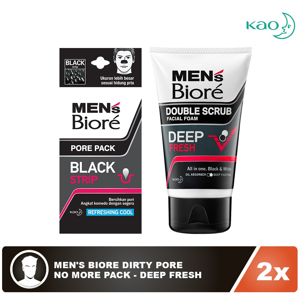 Jual Men'S Biore Dirty Pore No More Pack - Deep Fresh Indonesia|Shopee ...