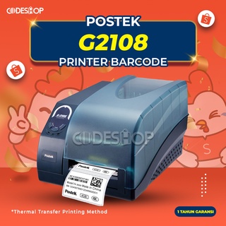 Jual MESIN CETAK LABEL HARGA MERK Postek G-2108/G2108/G 2108 Printer Barcode | Printer Label ...