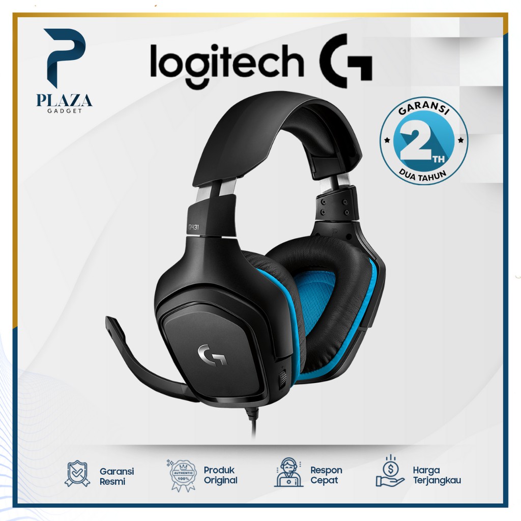 Jual Headphone Gaming Logitech G431/ Headset Gaming - Original Garansi ...